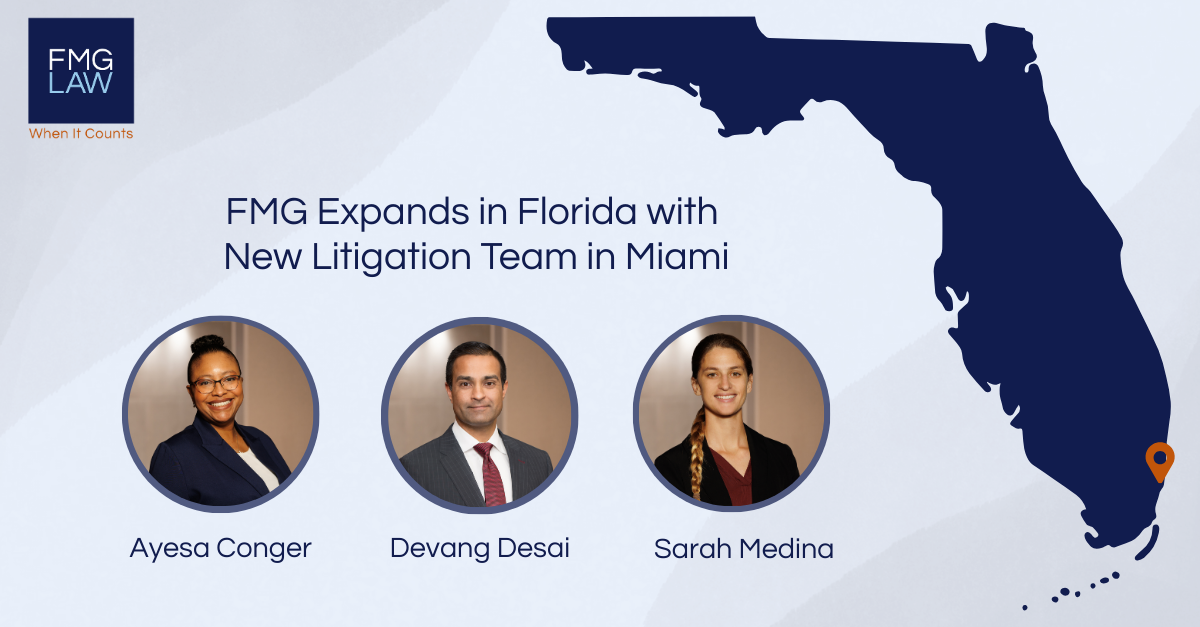 FMG Expands Florida Footprint with New Litigation Team in Miami - Freeman Mathis & Gary