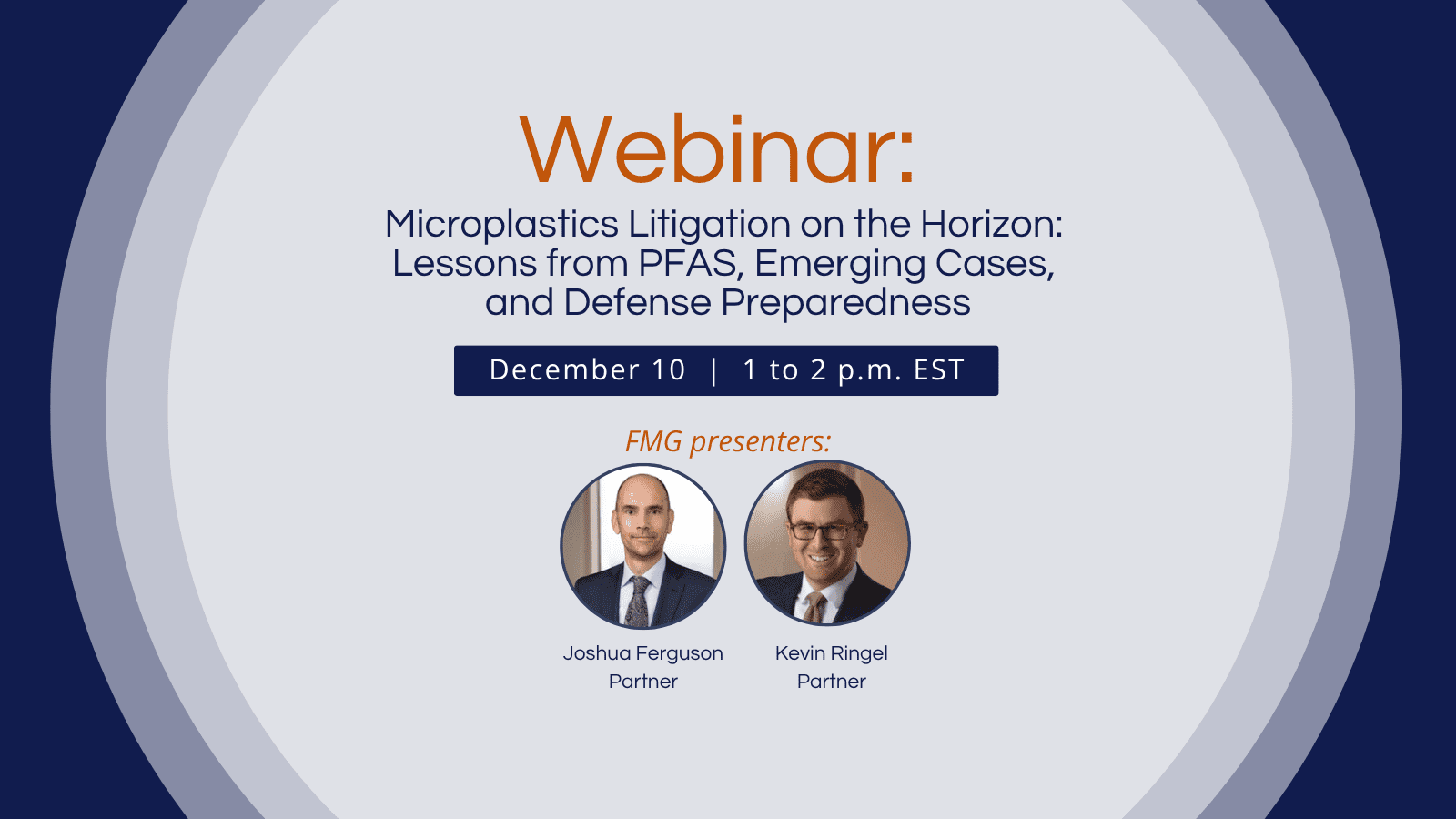 Webinar – Microplastics Litigation on the Horizon: Lessons from PFAS ...